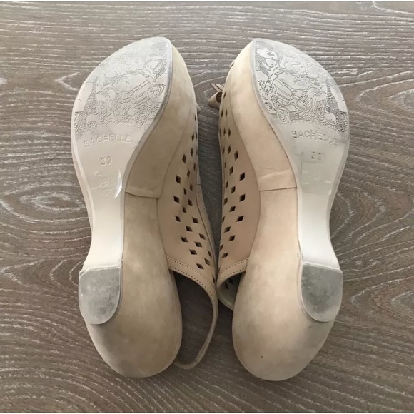 Sachelle | Shoes | Sachelle Chunky Sling Back Sandals Size 39eu Us 9 ...